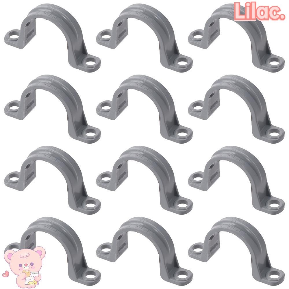 LILAC 12pcs PVC Pipe Straps, grey 2 Holes Conduit Strap, UL Listed 3/4 ...
