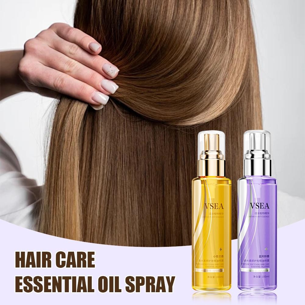 Softening Hair Care Essential Oil Spray Repair Dry 100ml Female Hair ...
