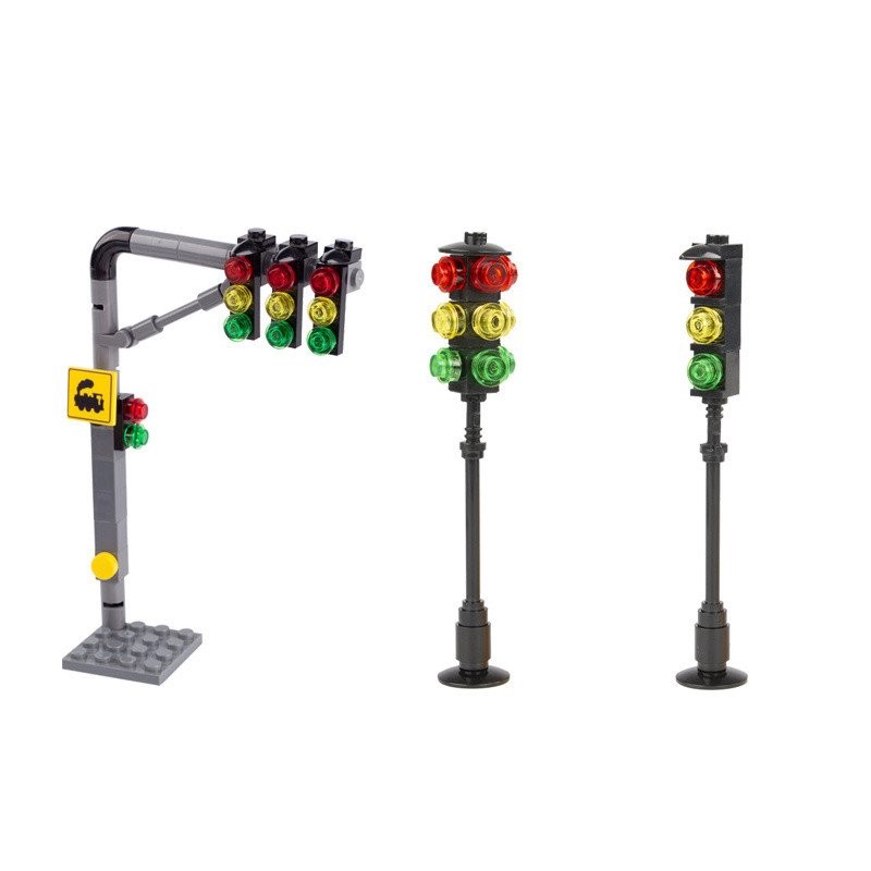 MOC Small Particle City Traffic Light Traffic Light Scene Assembled ...
