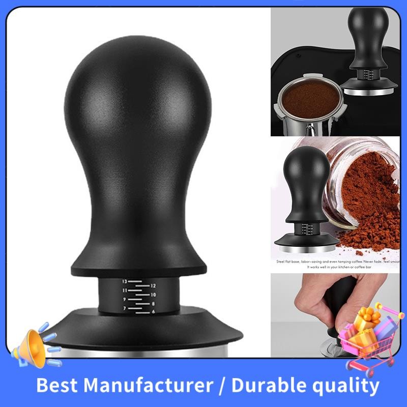 Coffee Tamper Adjustable Depth with Scale Espresso Springs Calibrated ...