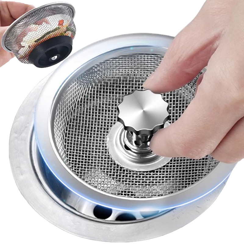 GG+Kitchen Sink Filter Stainless Steel Sink Sewer Mesh Strainers ...