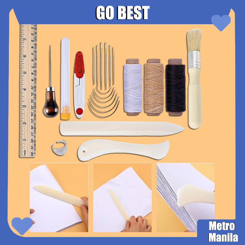 Bookbinding Starter Tools Bone Folder Paper Ruler Supplies Tools Set ...