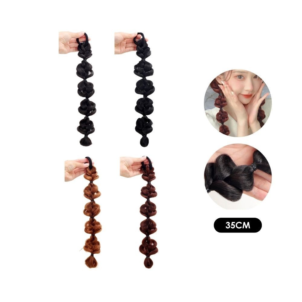 PROFESSIONAL Synthetic Bubble Braid Hair Extension - 35CM (BB) | Shopee ...