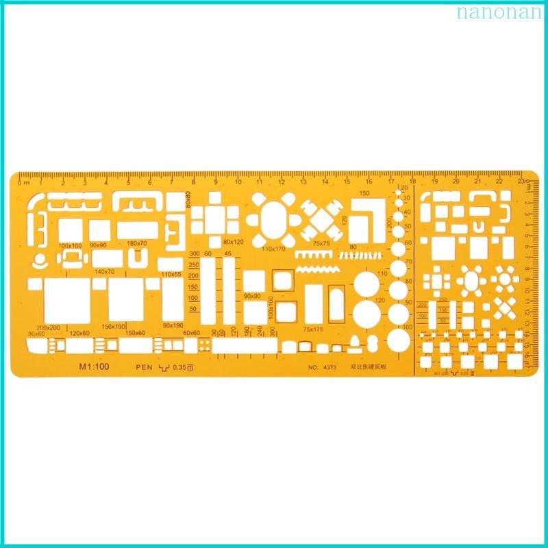 Nan Professional Architectural Template Ruler Drawings Stencil ...