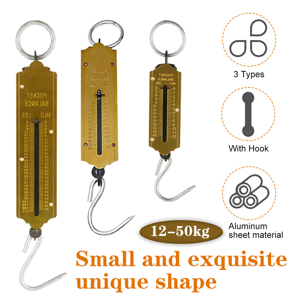 Professional 12-50kg Spring Scale Portable Aluminum Balance for ...