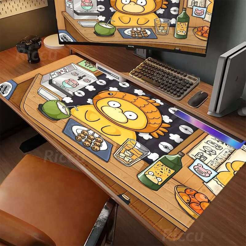 Large Gaming Mouse Pad Lock Edge XXL Rubber Computer Keyboard yellow ...