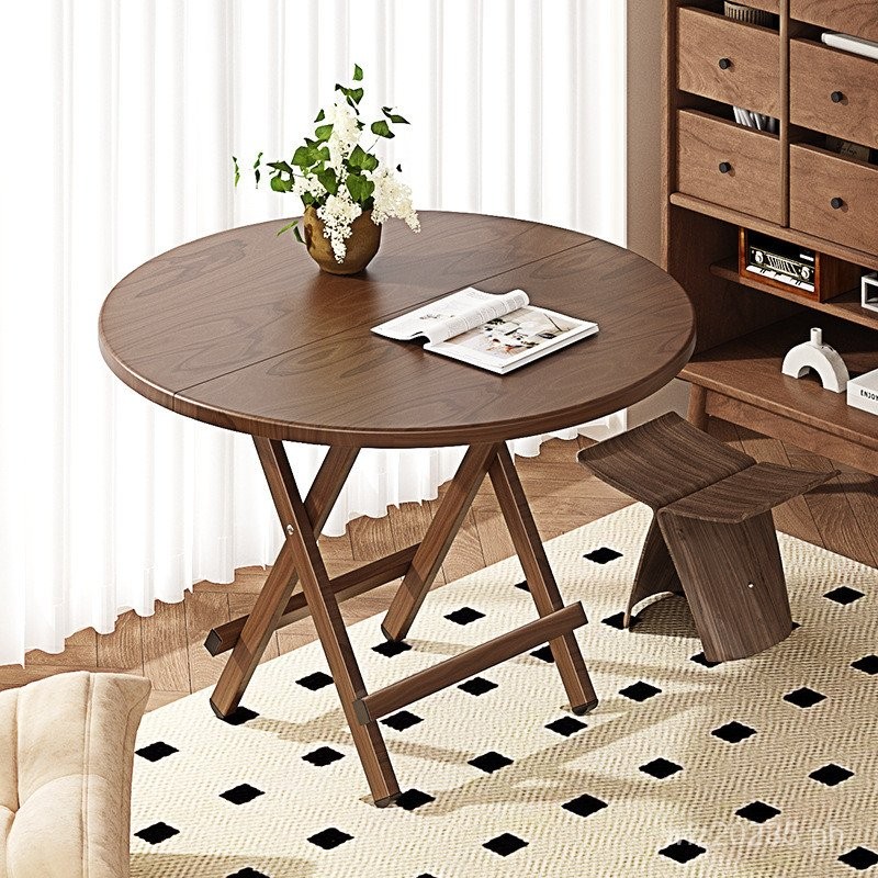 Foldable Table High Aesthetic Small Apartment Dining Table Rental ...