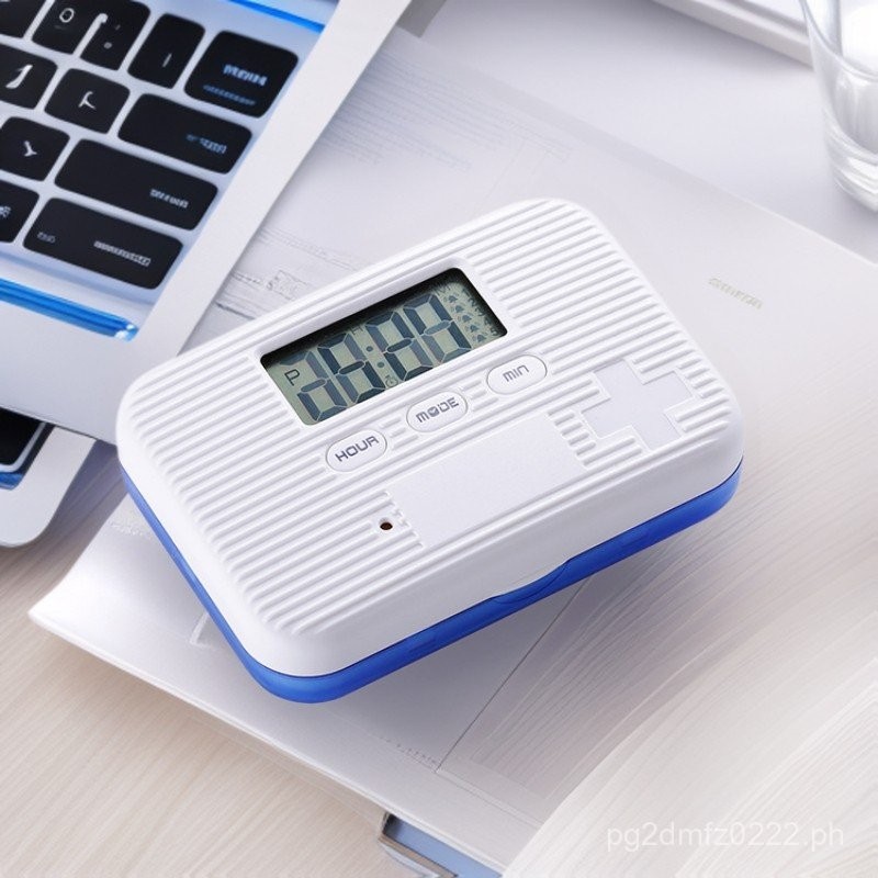 Portable Timer Vibration Reminder Electronic Pill Box Electronic ...