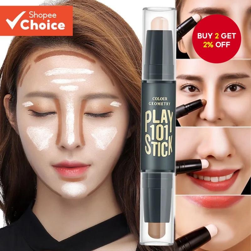 Double-Headed Concealer: Two-Color, Shiny & Brightening Nose Shadow ...