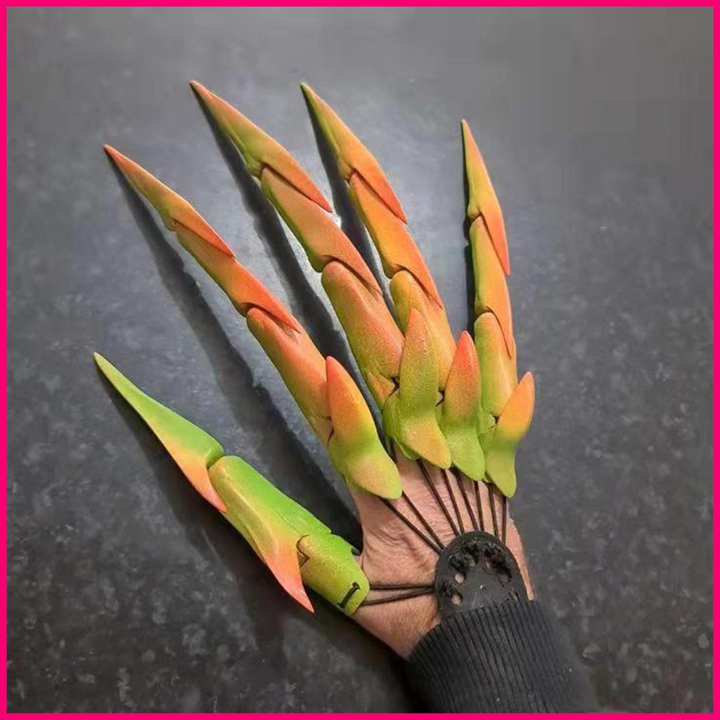 Long Fingers 3D Printed Flexible Finger Extensions Reusable Claw Prop ...