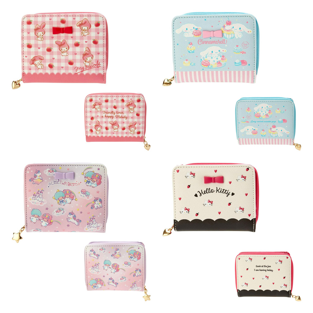 Sanrio Kids Wallets Featuring Little Twin Stars, Cinnamoroll, My Melody ...