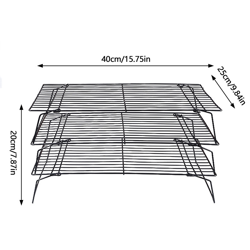 XUAN Stainless Steel Non Stick Wire Grid Pastry Tray Cake Baking ...