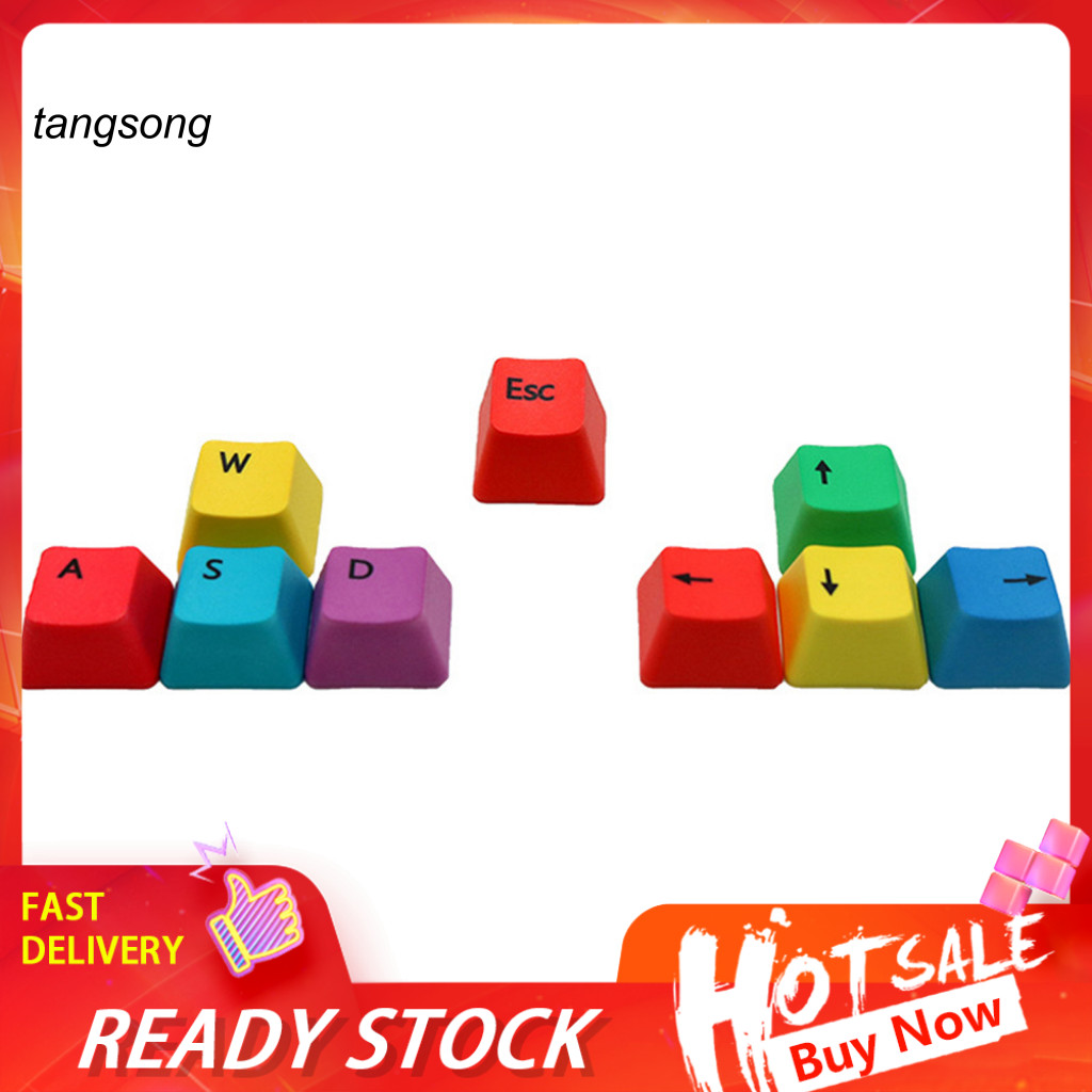 Tang_ 9Pcs W/S/A/D/Esc Directional Keys Keycaps Supplement for ...