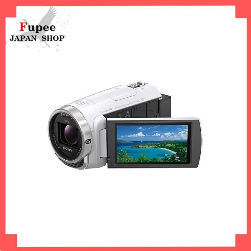 Sony Video Camera Handycam HDR-CX680 White 64GB Built-in Memory Optical 30x Zoom HDR-CX680 W ...