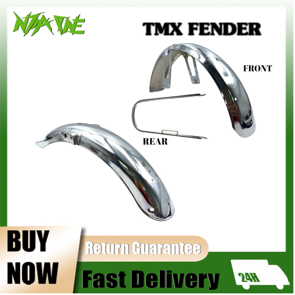 [NJIA ONE] Motorcycles TMX Front and rear Fender with bracket : silver ...