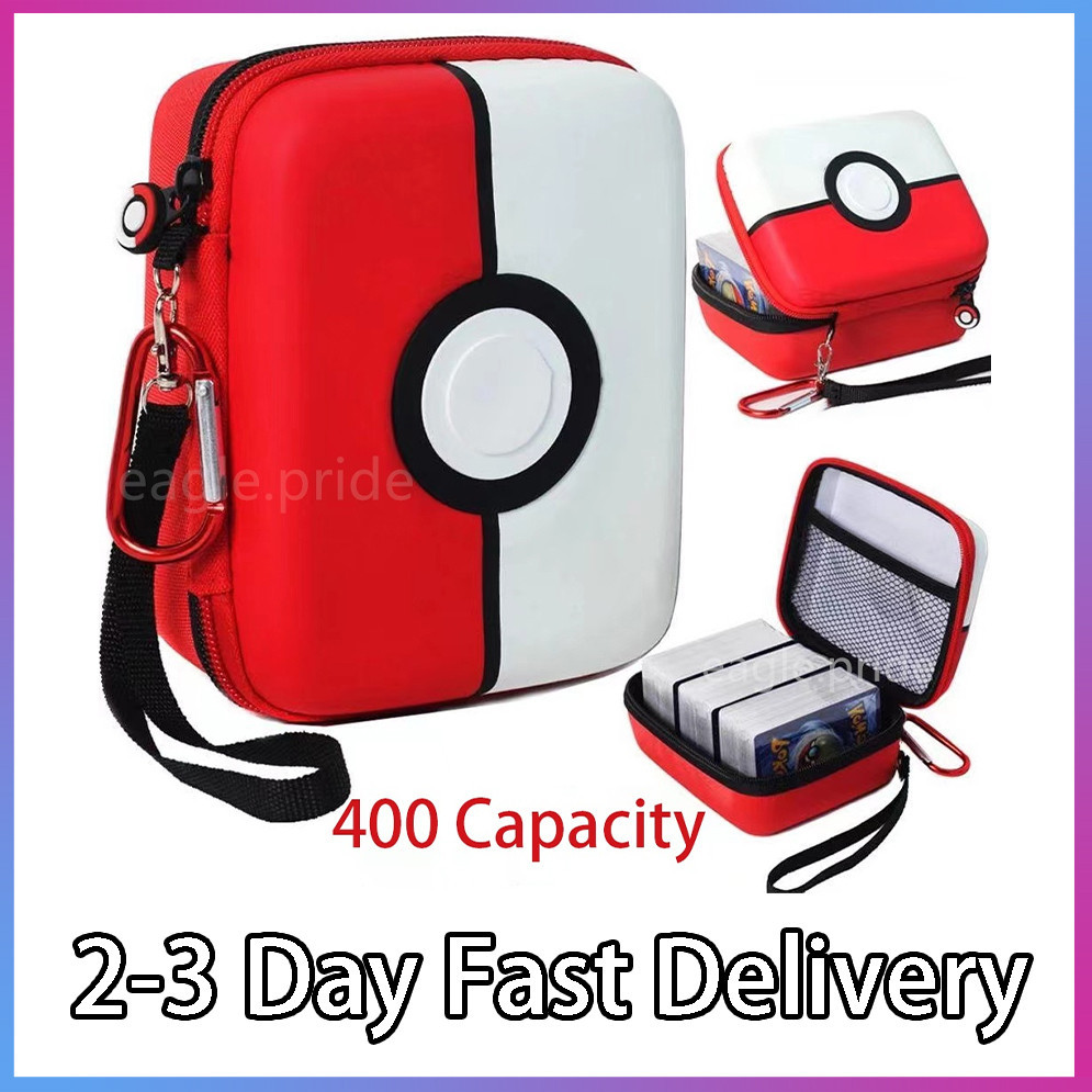Pokémon Cards Storage Bag Can Hold 400 Pokemon Card Pikachu Album Book ...