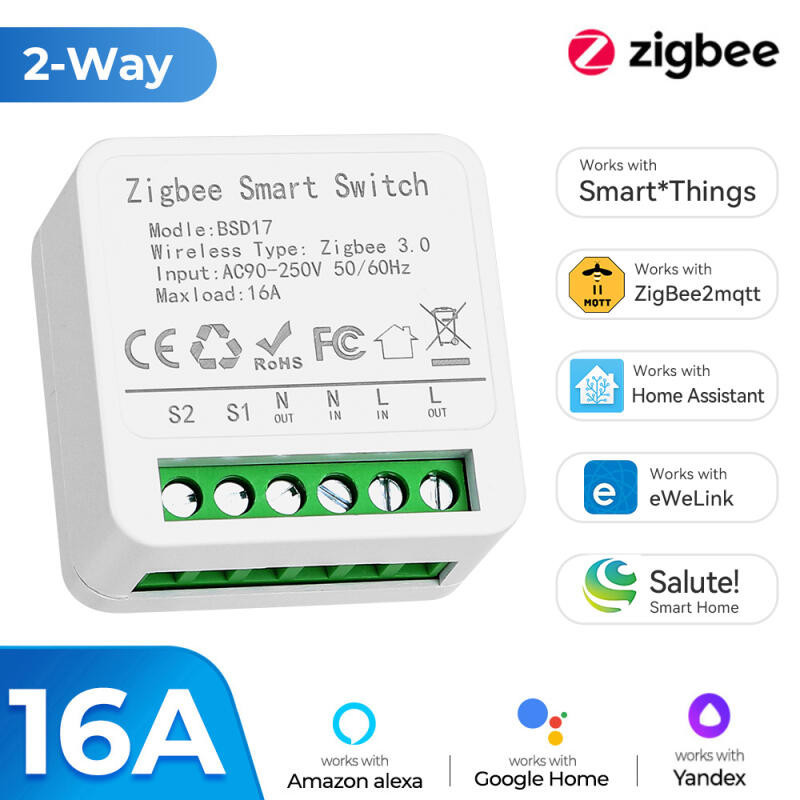 [READY STOCK] ZigBee WiFi Mini Smart Switch 16A eWeLink APP DIY Breaker ...