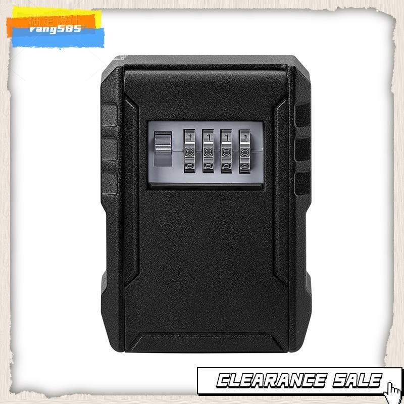 Metal Password Key Box Wall Mounted 4 Digits Password Storage Box ...