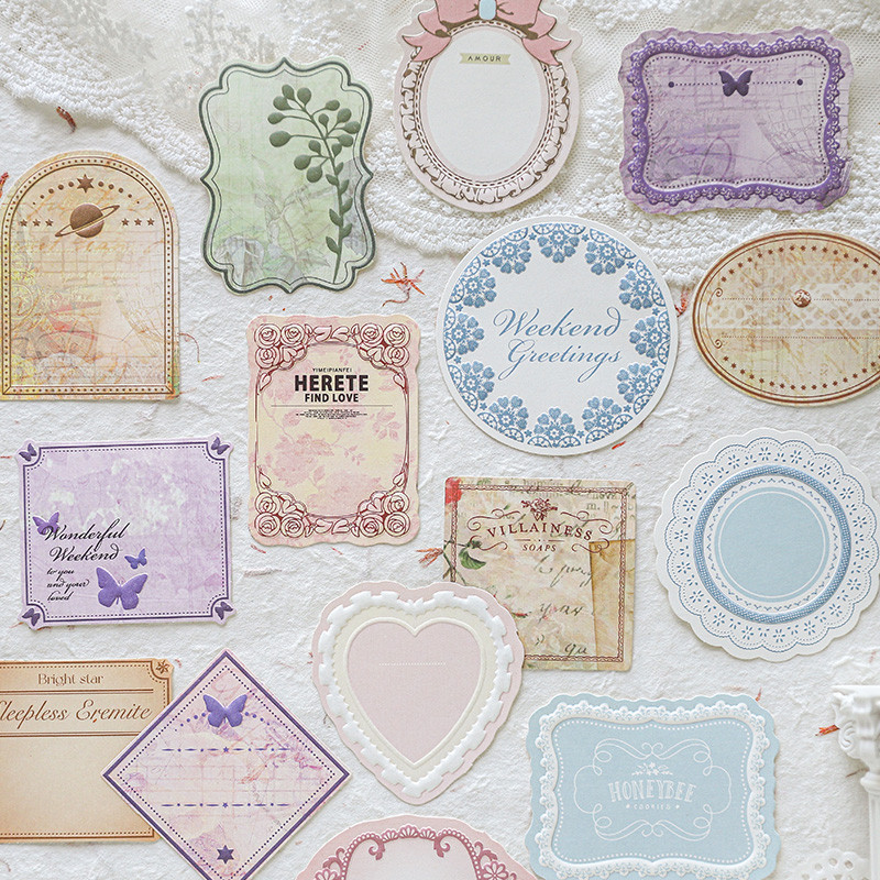 Midoo 20pcs/lot Vintage Memo Pads Scrapbooking Decorative Material ...