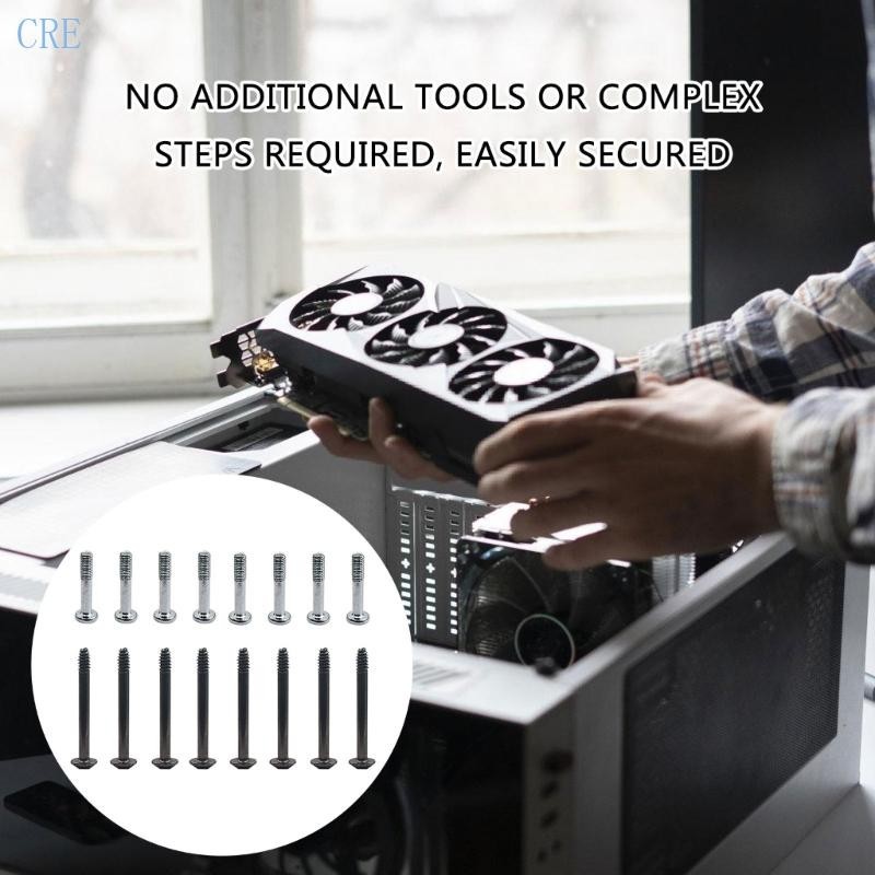 CRE 8Pcs PC Computer Case Cooling Fan Screws Self Tapping Screw Fan ...
