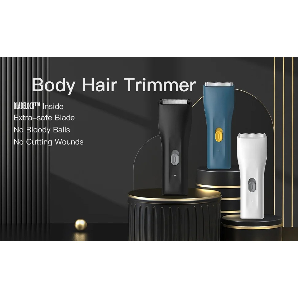 2024 Electric Body Groomer Pubic Hair Trimmer for Men Balls Shaver ...