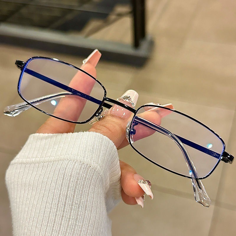 Y2k Womens Retro Small Square Frame Glasses Girls Japanese Harajuku