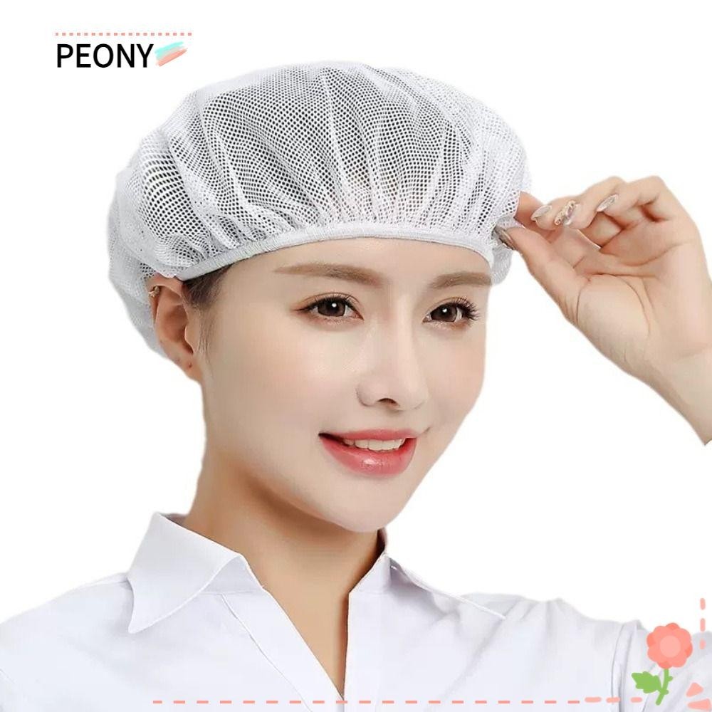 PEONY Chef Hat, Sanitary Breathable Mesh Work Hat, Cook Accessories ...