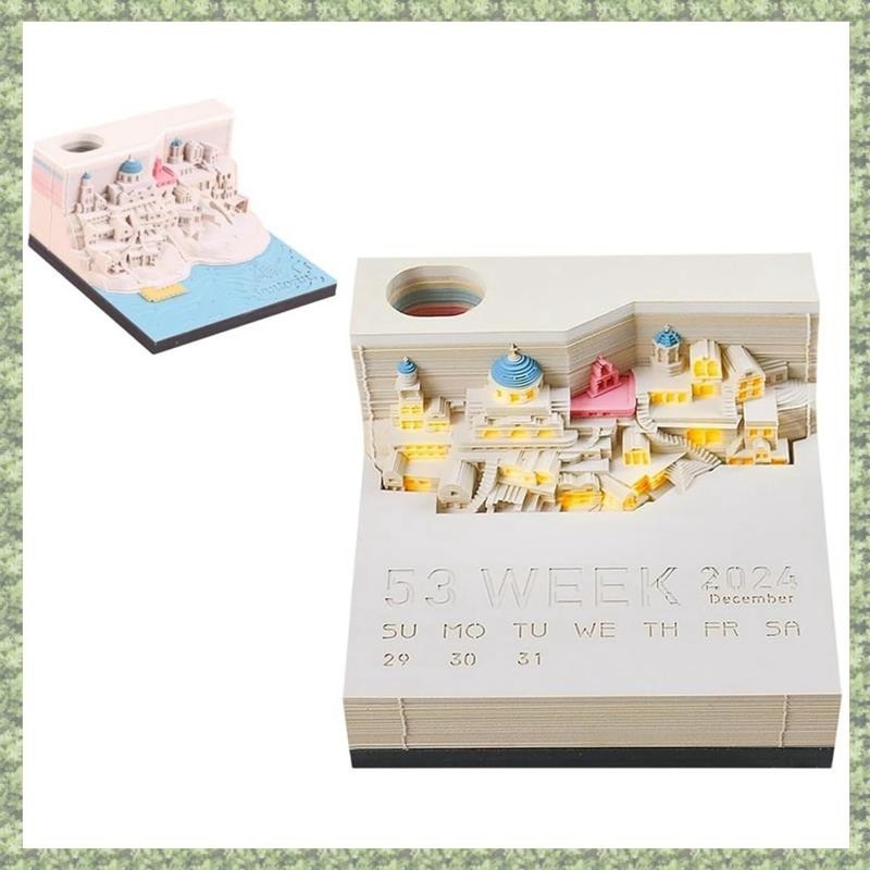 (K M I T) Time Piece Calendar - 2024 Desk Calendar with LED Light - 3D ...