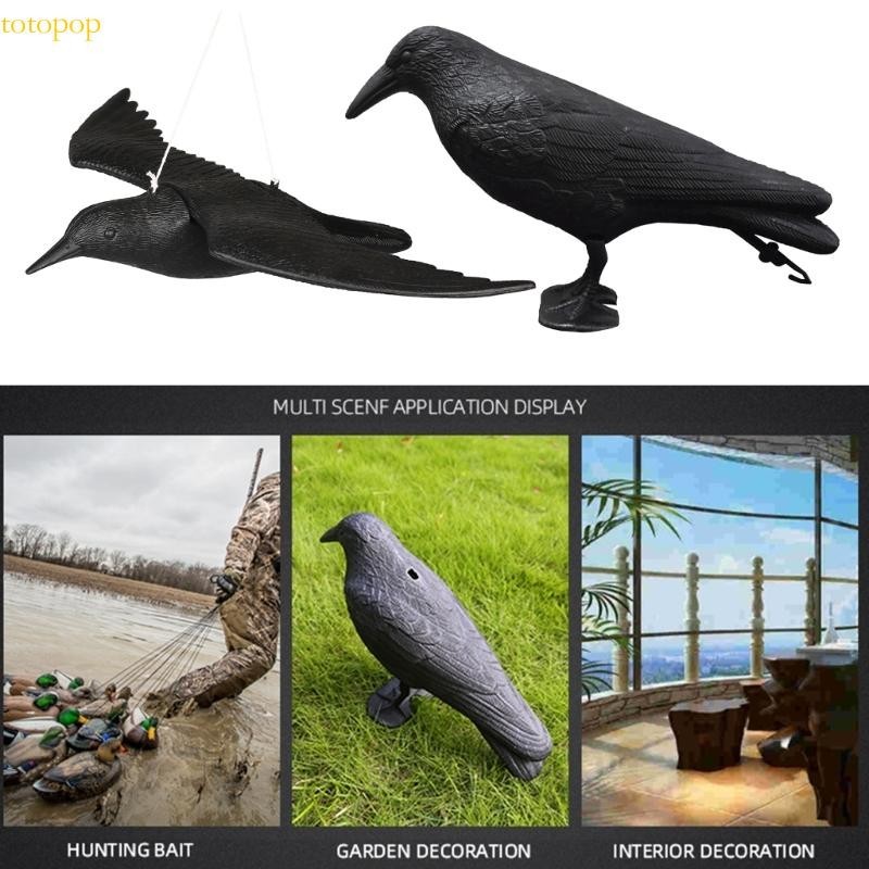 Top Crow Decoys for Hunting Simulated Crow Garden Statues Crow Plastic ...