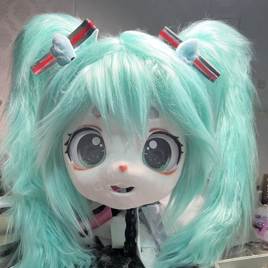 Series Skull furry Animal Head fursuit Furui Animal Dress [miku Hatsune ...