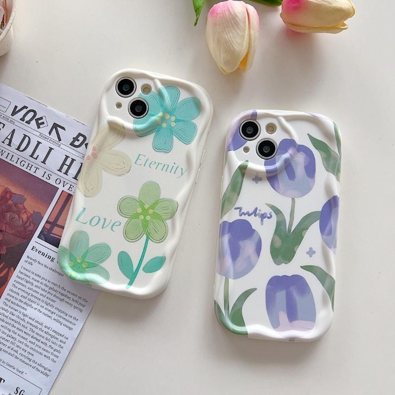Flower Pattern Simple Phone Case for Samsung S24 FE S23 S22 S21 Plus ...