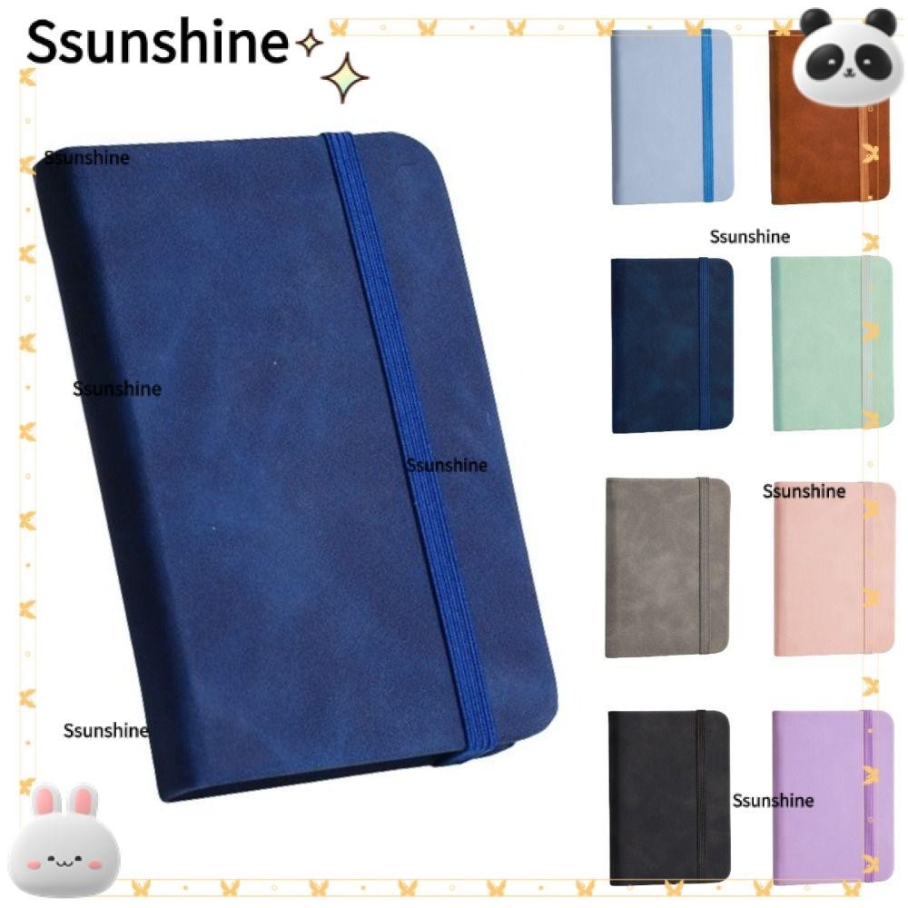 Notepad, writing notebook, A7 mini portable, PU cover diary office ...