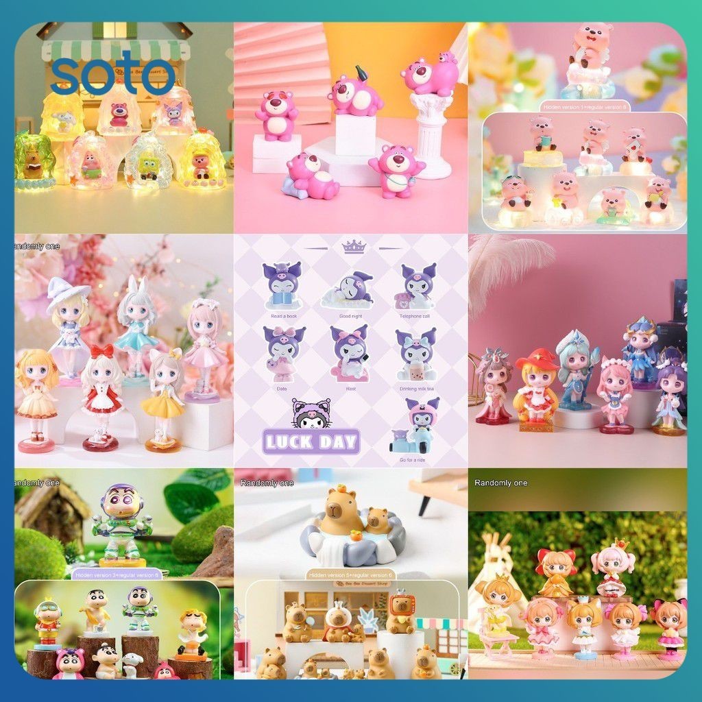 Capybara Cartoon Character Doll Loopy Handmade Blind Box Crayon Shin ...