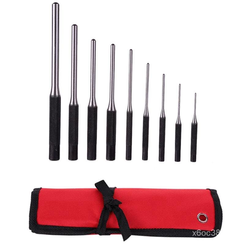 RQ+ 9-Piece Set-Up Punch Round Punch Pieces Roll Pin Punch Set Tool ...