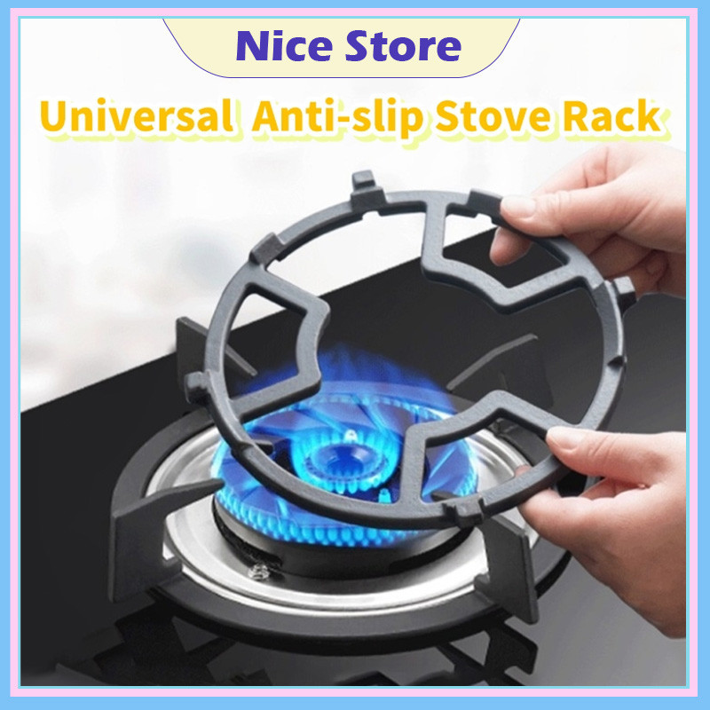 NICE Wok Pan Stand Supports Rack Cast Iron Burners Stove Cookware Ring ...