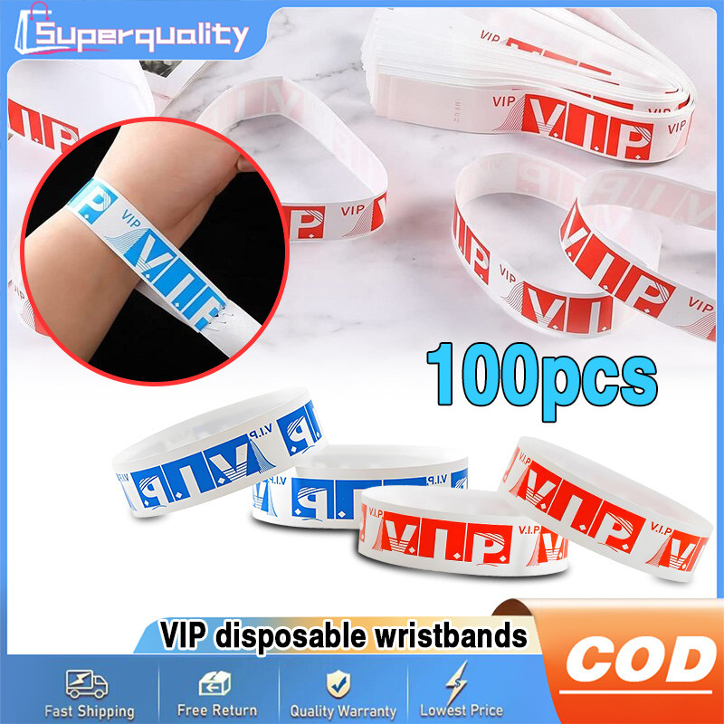 100pcs Vip Wristbands Variety For Events Party Vip Wristbands Armbands ...