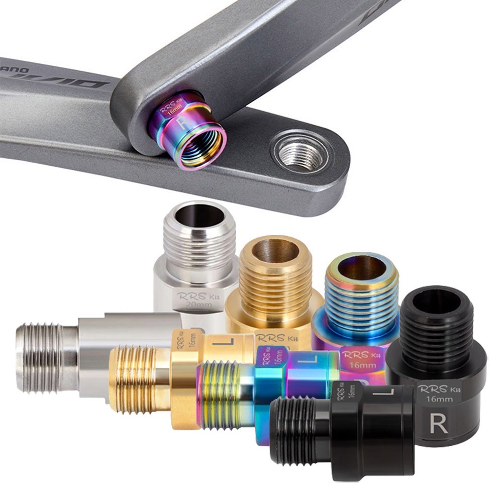 LUCKY~16MM 20MM Bike Pedal Axle Extenders Extension Bolt Spacer For MTB ...