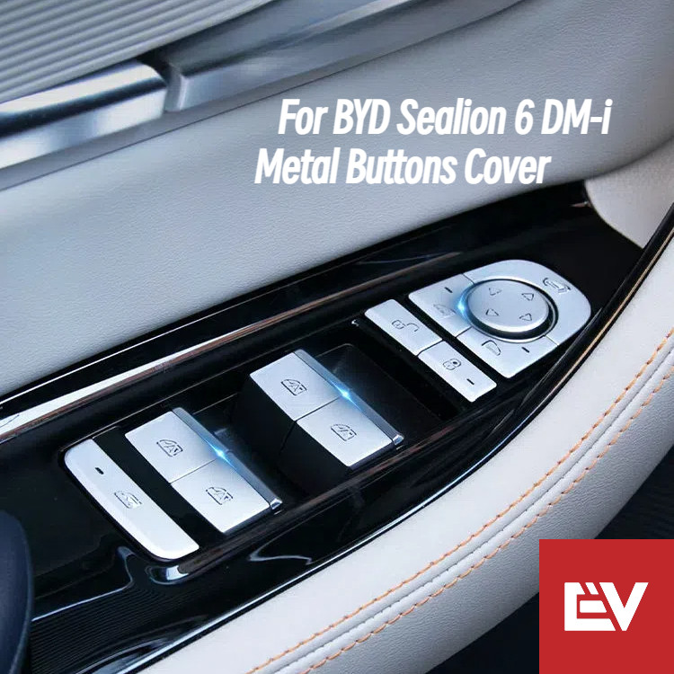 For BYD Sealion 6 DM-i Metal Buttons Cover Beauty Decoration Wear ...