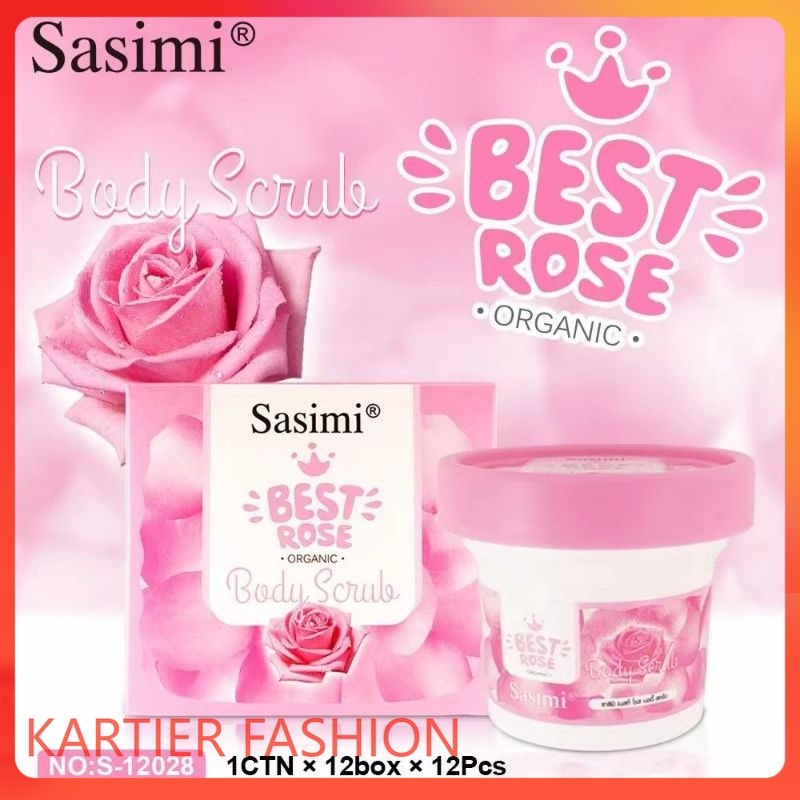 Sasimi Thailand Exfoliator Face Body Cream Niacinamide ROSE Whitening ...
