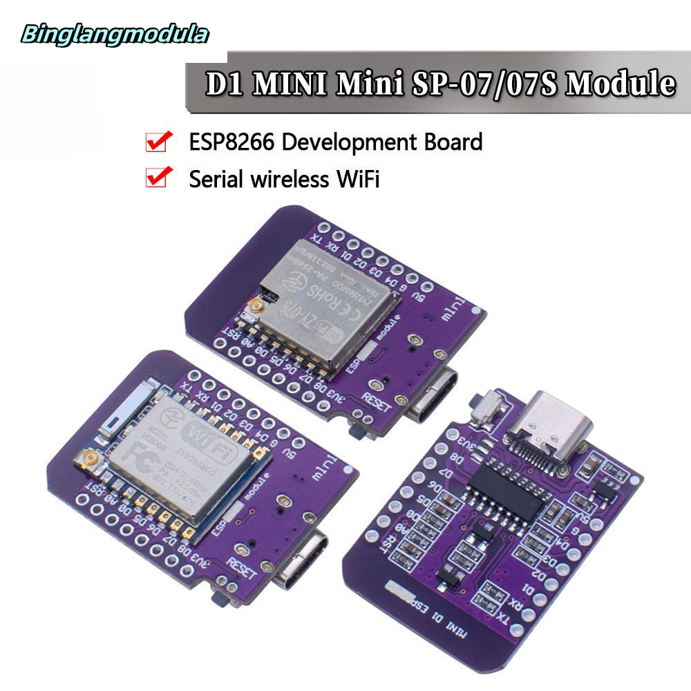 D1 Mini TYPE-C ESP8266 ESP-07/07S CH340G USB D1 Mini WIFI Development ...