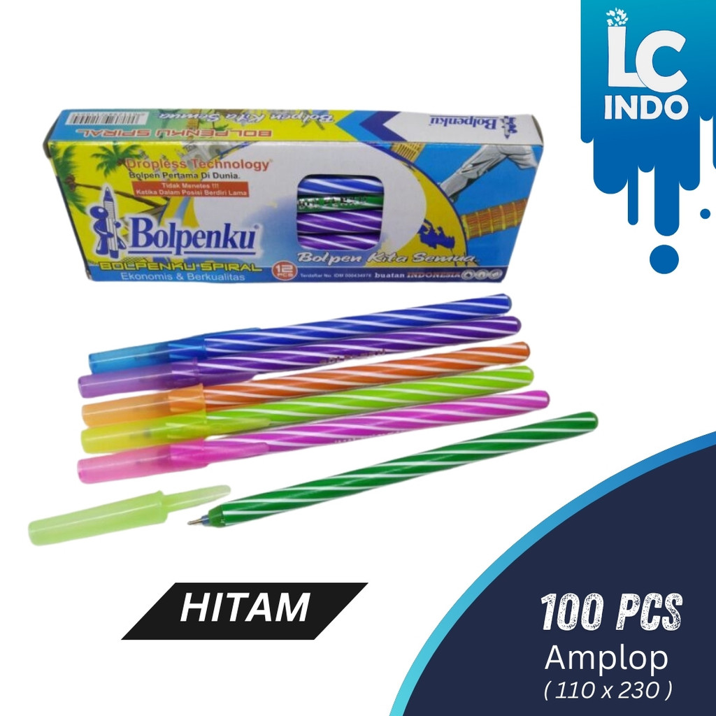 Spiral threaded Ballpoint pens 1 box 12 pcs | Shopee Philippines