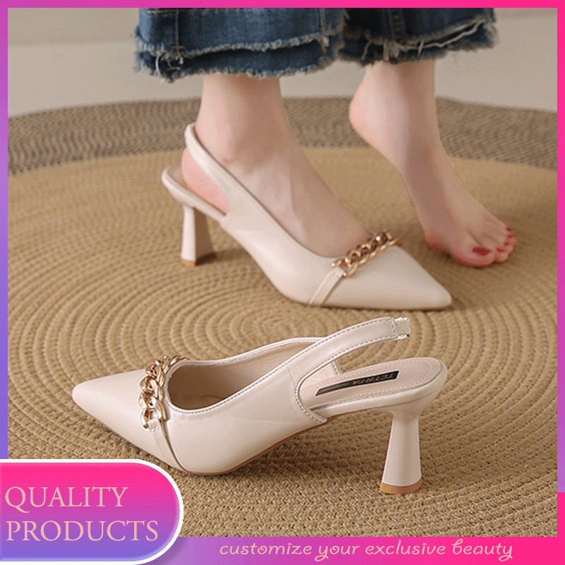 Women's Elegance Casual High Heels Sandals Cone High Heels Temperament ...