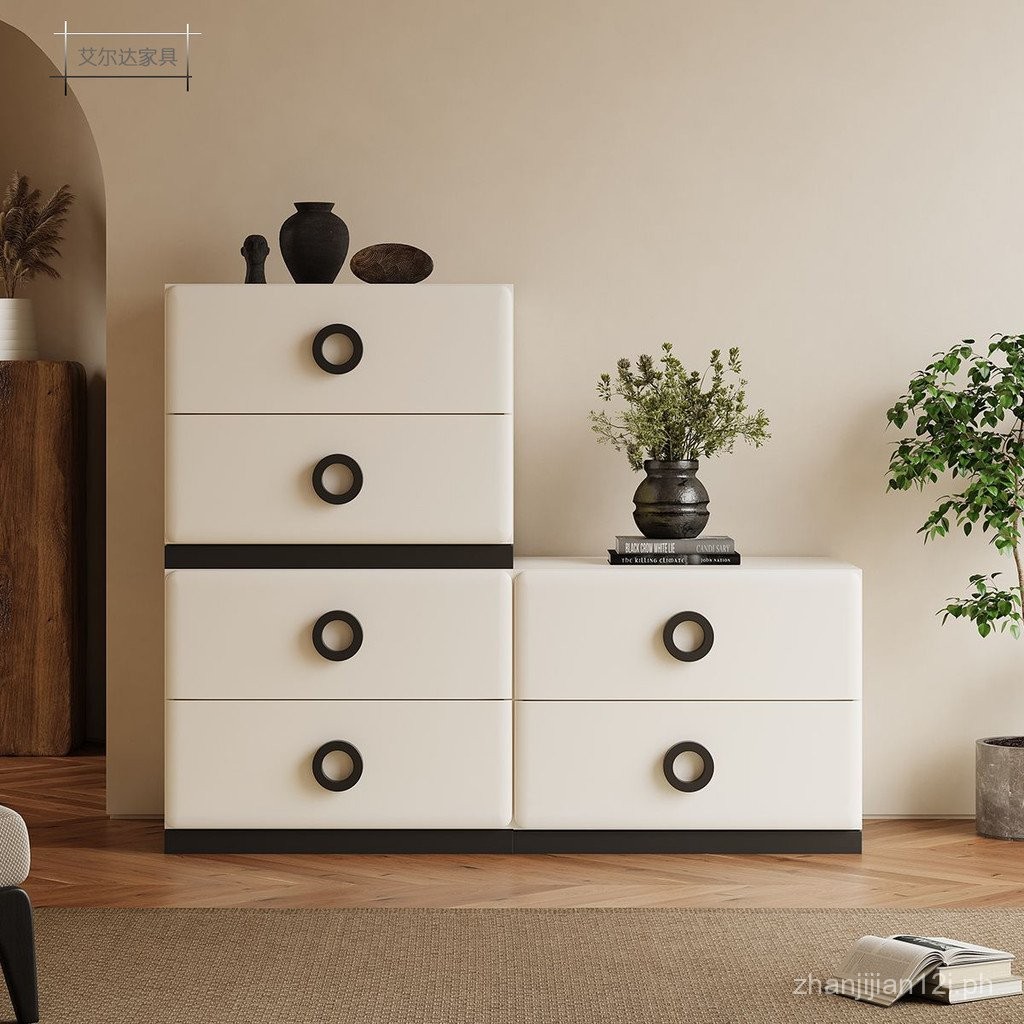 French Cream Style Module Carmen Cabinet Living Room Wall Storage ...