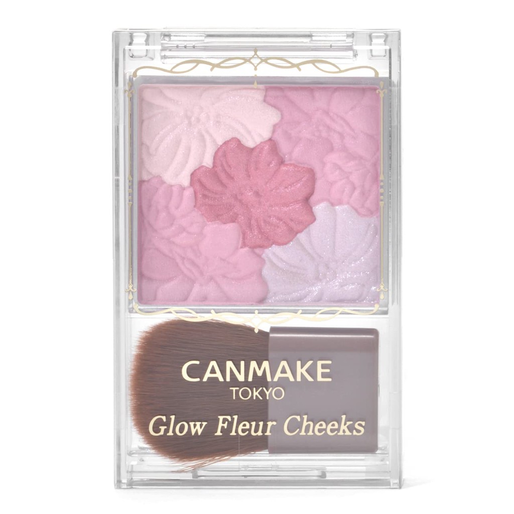 Canmake Glow Fleur Cheeks 16 Lilac Fleur Cheek Powder Cheek Pink Gloss ...