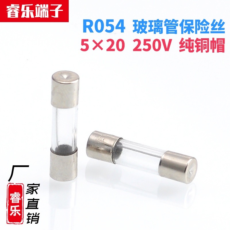 RO55 ceramic 5x20mm glass RO54 fuse tube 250V5*25 fuse terminal fuse ...