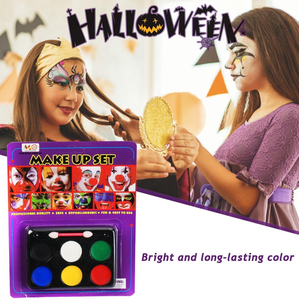 Party Cosplay Makeup Paint Kit Safe Face Paint Kit Kids Party Makeup ...
