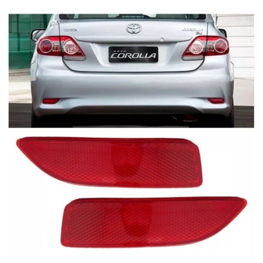 Rear Bumper Reflector rear lamp light For TOYOTA COROLLA Altis 2010 ...