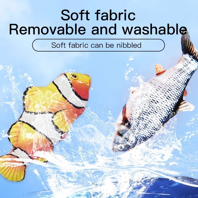 Swing Fish Toy Coax Baby Pat Fish Moving Pat Sleep Jump To Soothe ...