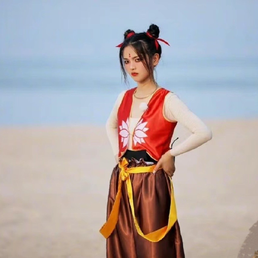 [Halloween Anime Costume Nezha Costume] Costume Girl Nezha Demon Boy ...