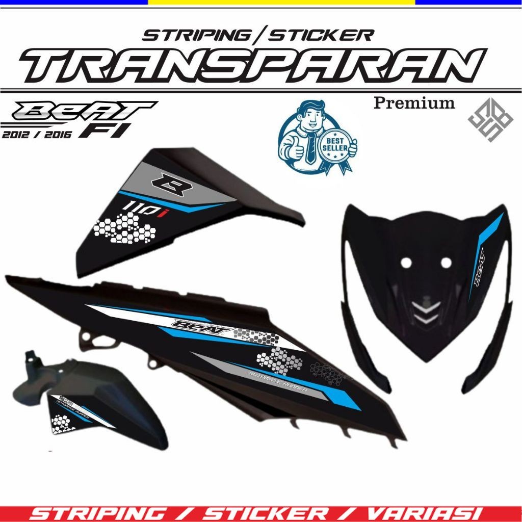 Honda all beat fi Motorcycle Variation Sticker Variations uv/beat fi ...